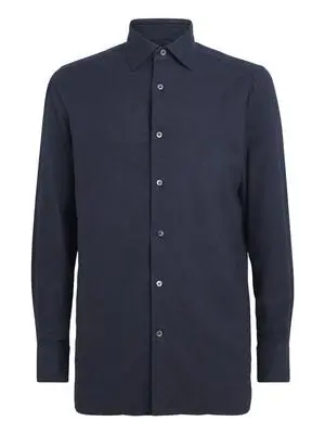 100HANDS Cotton Oxford Shirt - Navy