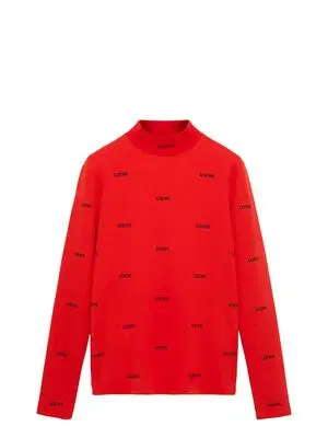 Loewe All-over Logo Top - Red
