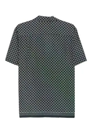 Orlebar Brown Geometric-print Short-sleeve Shirt - Blue