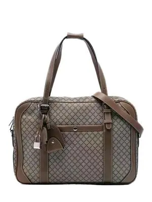 Gucci Diamante Coated Canvas Briefcase - Neutrals