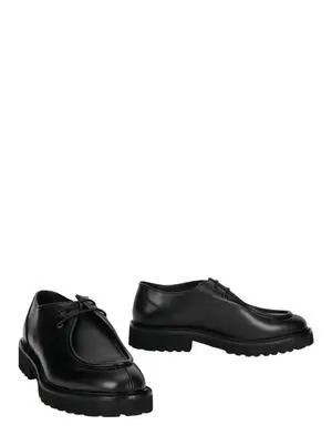 DOUCAL'S Polished Calf-leather Lace-up Shoes - Black