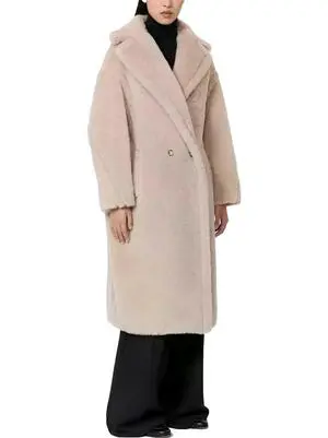 Max Mara Max Mara Tedgirl Double-Breasted Coat Neutrals