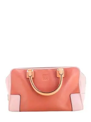 Loewe Amazona Leather Satchel - Grey