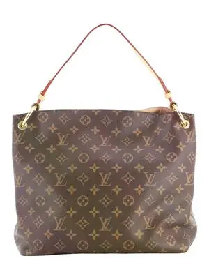 LOUIS VUITTON Monogram Canvas Graceful Pm Hobo Bag - Brown
