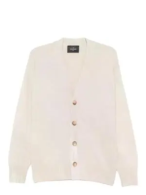 GRAN SASSO Button-up V-neck Cardigan - Neutrals