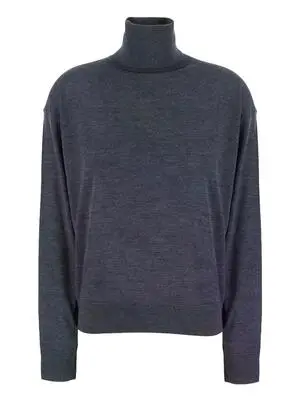 SEMICOUTURE Freda Roll-neck Wool Sweater - Grey