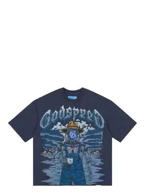 GODSPEED Aura Farm Ii Graphic-print T-shirt Blue