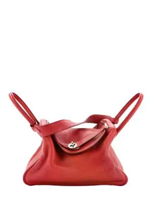 Hermès Lindy Clemence Shoulder Bag - Red