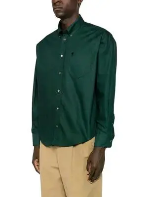 AMI Paris Boxy-fit Button-down Shirt - Green