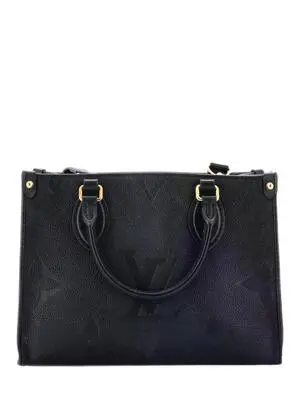 LOUIS VUITTON Onthego Tote Monogram Empreinte Giant Pm Shoulder Bag - Black
