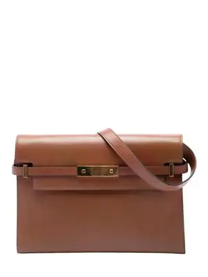 Saint Laurent 2021 Smooth Calfskin Manhattan Shoulder Bag - Brown