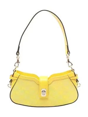 Gucci Gucci GG Canvas Moon Side Shoulder Bag Yellow