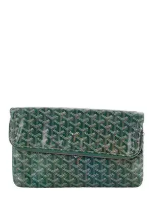 Goyard Saint Marie Coated Canvas Clutch Bag - Green