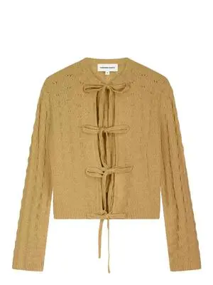 FABIENNE CHAPOT Chelsea Bow-fastening Cardigan - Neutrals