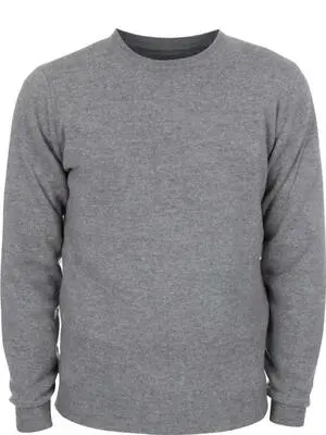 FILIPPO DE LAURENTIIS Crew-neck Long-sleeved Sweater - Grey