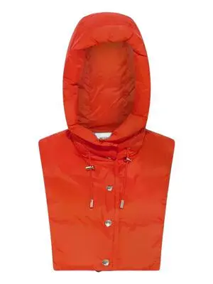 YVES SALOMON Padded Bib Hood - Red