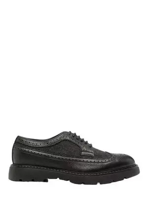 DOUCAL'S Ramon Brogue Derby Shoes - Black