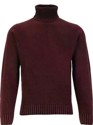 AL DUCA D’AOSTA 1902 Ribbed-trim Roll-neck Sweater - Red