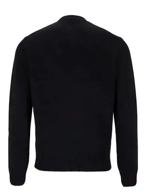 AL DUCA D’AOSTA 1902 Crew-neck Ribbed-trim Sweater - Blue