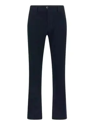 Incotex Incotex Straight-Leg Cotton-Canvas Trousers Blue
