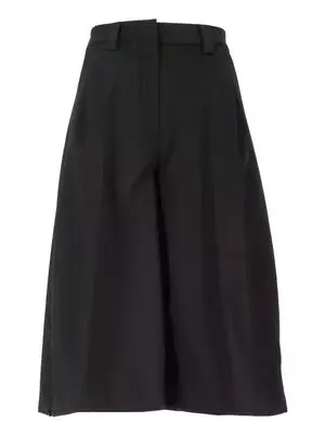 THELATEST Pleated Wide-leg Trousers - Black