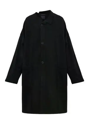 Yohji Yamamoto Button-up Oversized Cardigan - Black