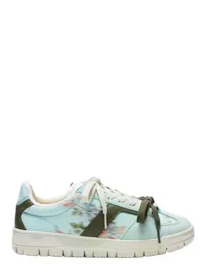 LILI CURIA Colette Floral-print Sneakers - Blue