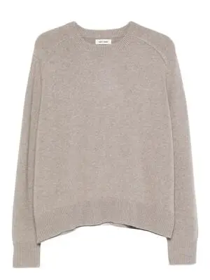 Soft Goat Wool Crewneck Jumper - Beige