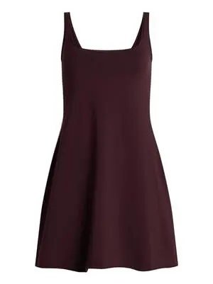 SKIMS Cotton Jersey Mini Dress - Currant