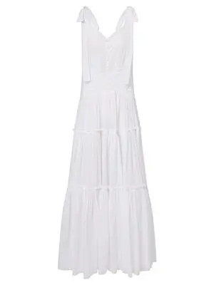 Chloé Cotton Voile Maxi Dress - White