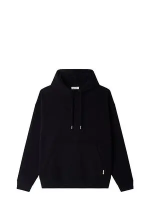 Sandro Logo-tag Cotton Hoodie - Black