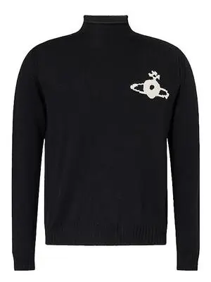 VIVIENNE WESTWOOD Fisherman Orb Wool Jumper - Black