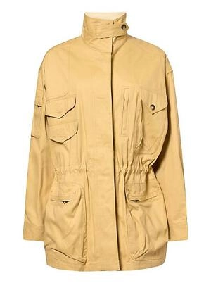 Isabel Marant Étoile Isane Zip-pocket Cotton Parka Jacket - Beige