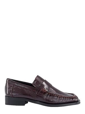 TONY BIANCO Grand Leather Loafers - Vino Nappa