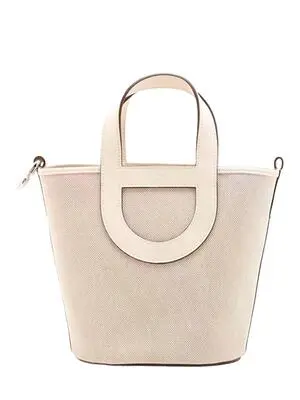 Hermès 2025 Toile And Swift In The Loop 18 Handbag Neutrals