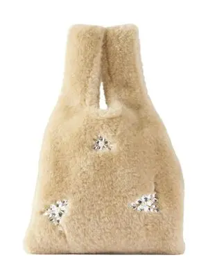 Simone Rocha Shearling-effect Shoulder Bag - Multi