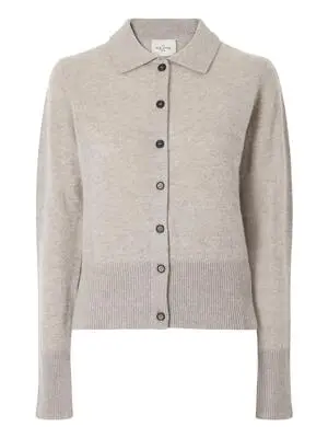 Le Kasha Fraga Ribbed Cashmere Cardigan - Gray