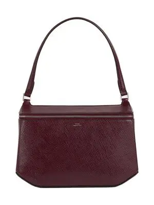 TOTEME Clip Palmellato-patent Shoulder Bag - Cherry
