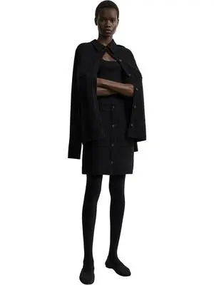 TOTEME Cashmere Pencil Skirt - Black