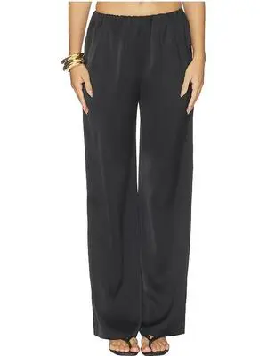 LOVERS AND FRIENDS Blake Evin Alette Satin Trousers - Black