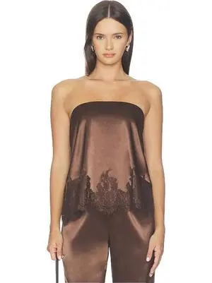 MORE TO COME Zoella Strapless Top In . Also - Brown