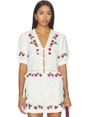 Sea Calla Strawberry Top - Cream