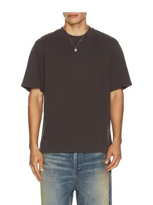 AGOLDE AGOLDE Asha Mock Neck Tee In Brown. Size L. Also Brown