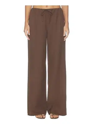 ALL THE WAYS ALL THE WAYS Louisa Drawstring Pant In Brown. Size XS. Also Brown
