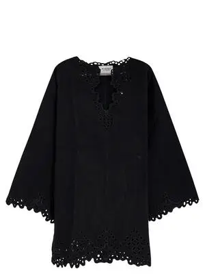 MARANT ETOILE Sherazade Short Cotton Dress Black