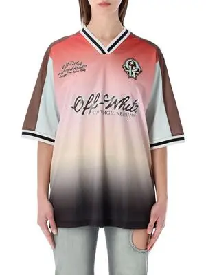 Off-White Polyester Logo T-shirt - Pink