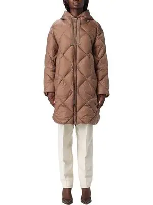 Max Mara Quilted Hooded Jacket - Brown