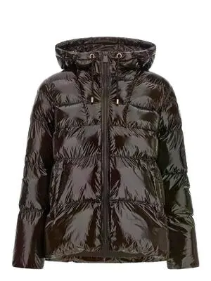 Pinko Eleodoro Quilted Down Jacket - Brown