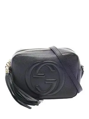 Gucci Calfskin Soho Disco Crossbody Bag - Black