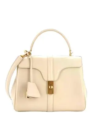 Celine Celine Smooth Calfskin Small Satchel Neutrals